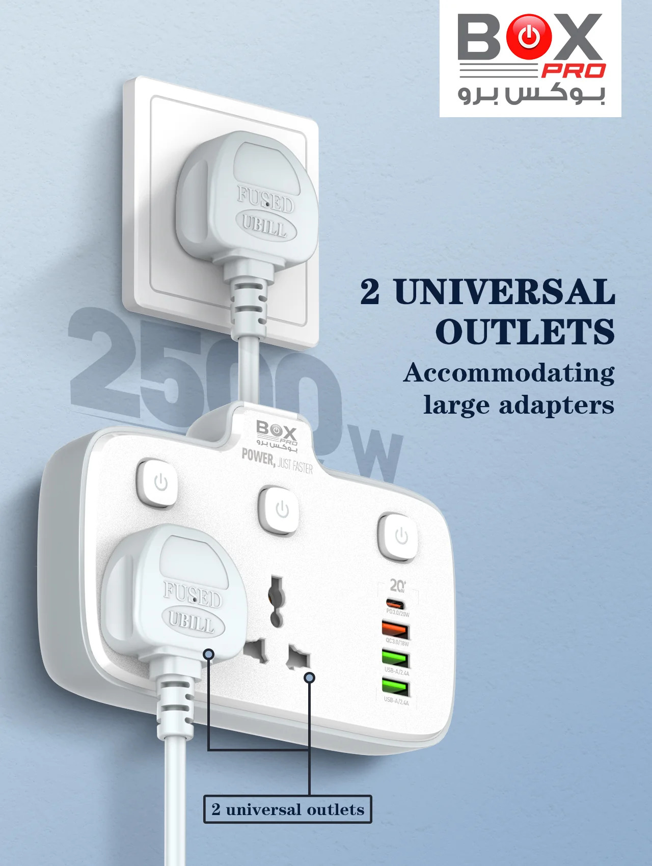 UNIVERSAL OUTLETS BOX