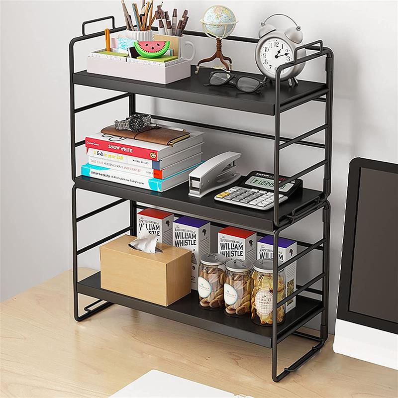 3 LAYER MULTIFUNCTION DESKTOP CREATIVE RACK