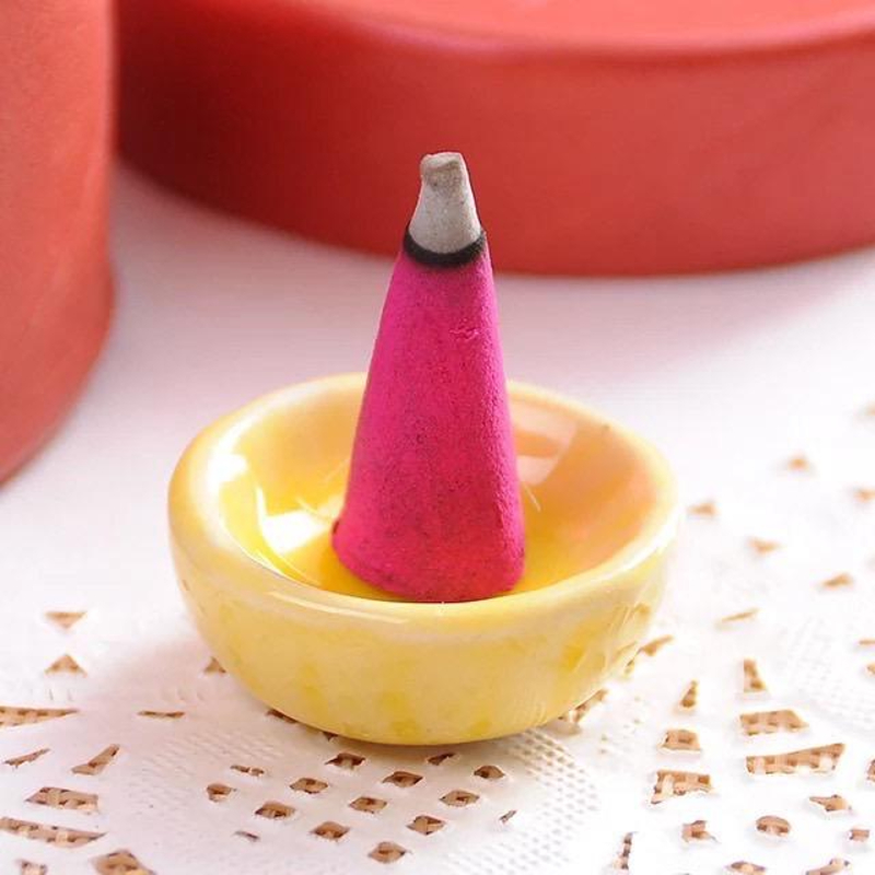 HOUSEHOLD INCENSE CONICAL MIXED COLORED