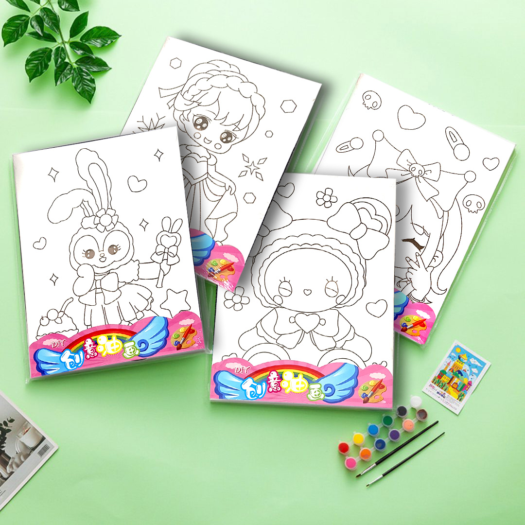 CANVAS KIDS PAINTING CRAFT WITH PAINT
